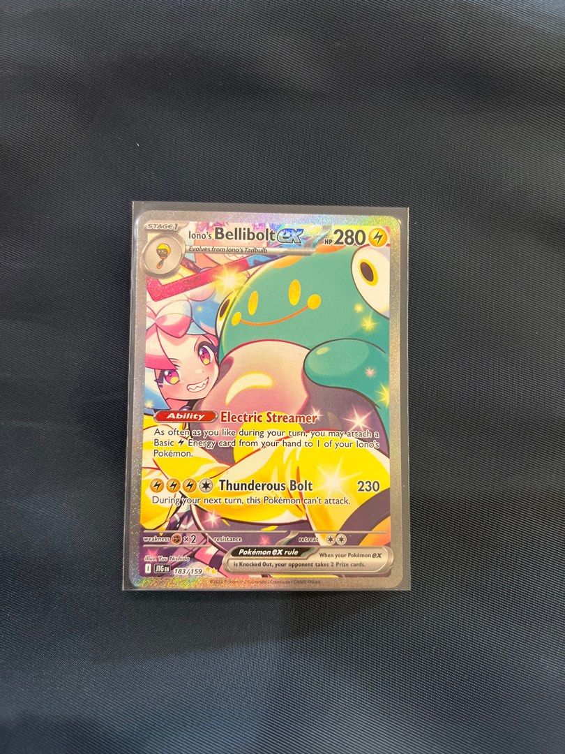 Pokemon TCG Journey Together PSA 9 Iono Bellibolt SIR, Hobbies & Toys ...