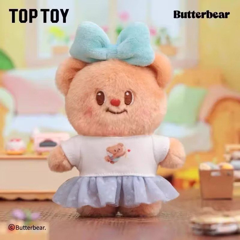 Ready Butterbear Versatile Wardrobe Plush Pendant Blind Box Gantungan Kunci Keychain Bag Charm ...