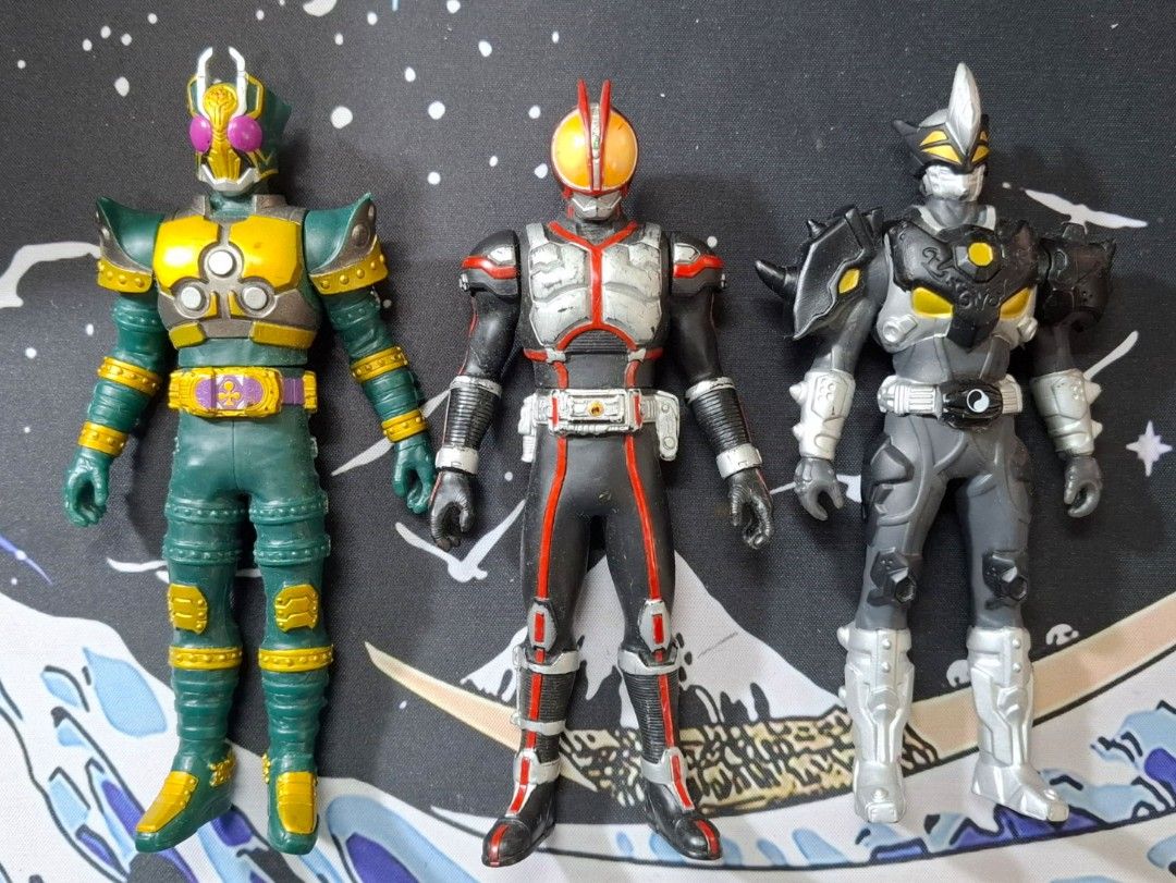Sofubi - Kamen Rider Faiz, Leangle, Armor Hero Black Rhino, Hobbies & Toys, Collectibles ...