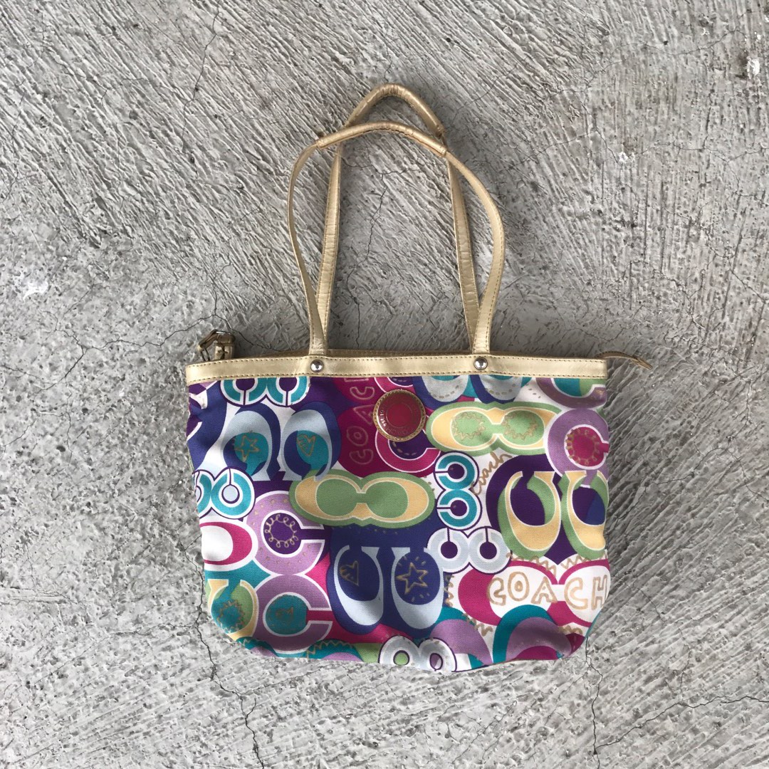 Tas Coach Womens Park Signature, Fesyen Wanita, Tas & Dompet di Carousell