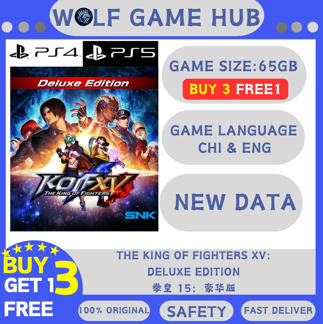 The King of Fighters XV: Deluxe Edition ( PS4 & PS5 ) Game Digital Download, Video Gaming, Video ...