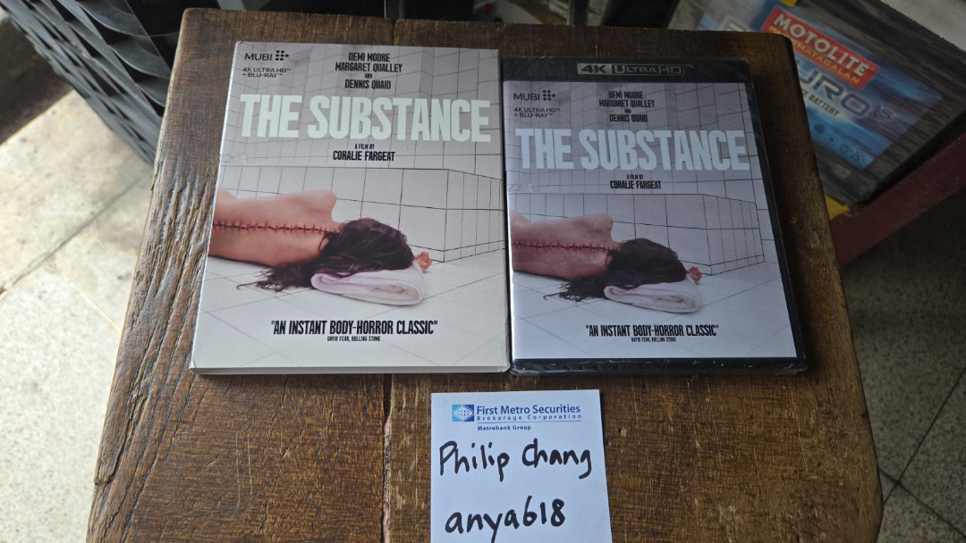 The Substance (4K Ultra HD + Blu-ray)(slipcase), Hobbies & Toys, Music ...