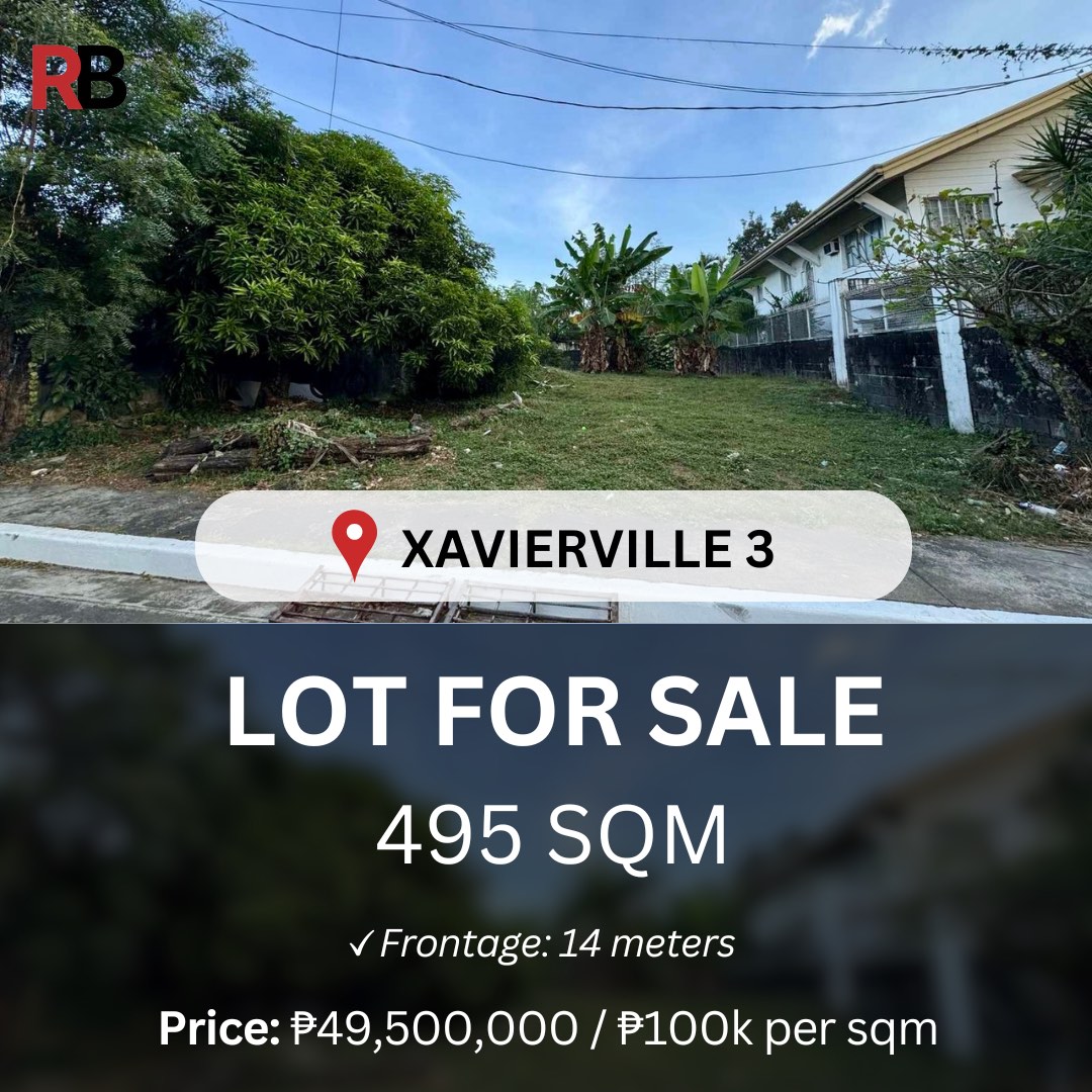 Vacant lot for sale Xavierville 3 near Loyola Grand Villas, Property ...