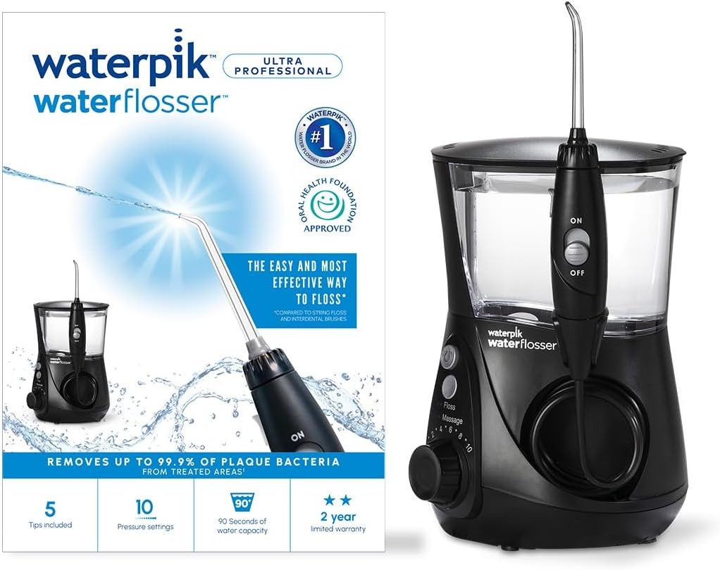 Waterpik Ultra Professional Water Flosser, 7 Tips, Advanced Pressure ...