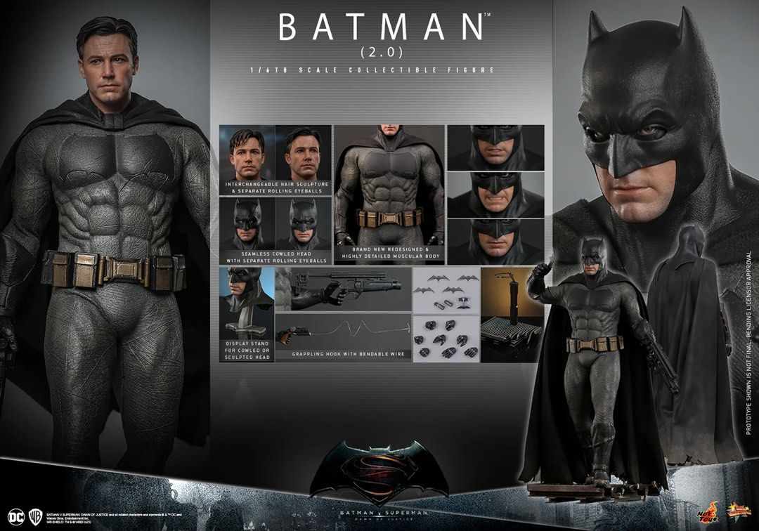 WTB PO Hot toys Batman 2.0 mms731 Batman V Superman: Dawn of Justice ...