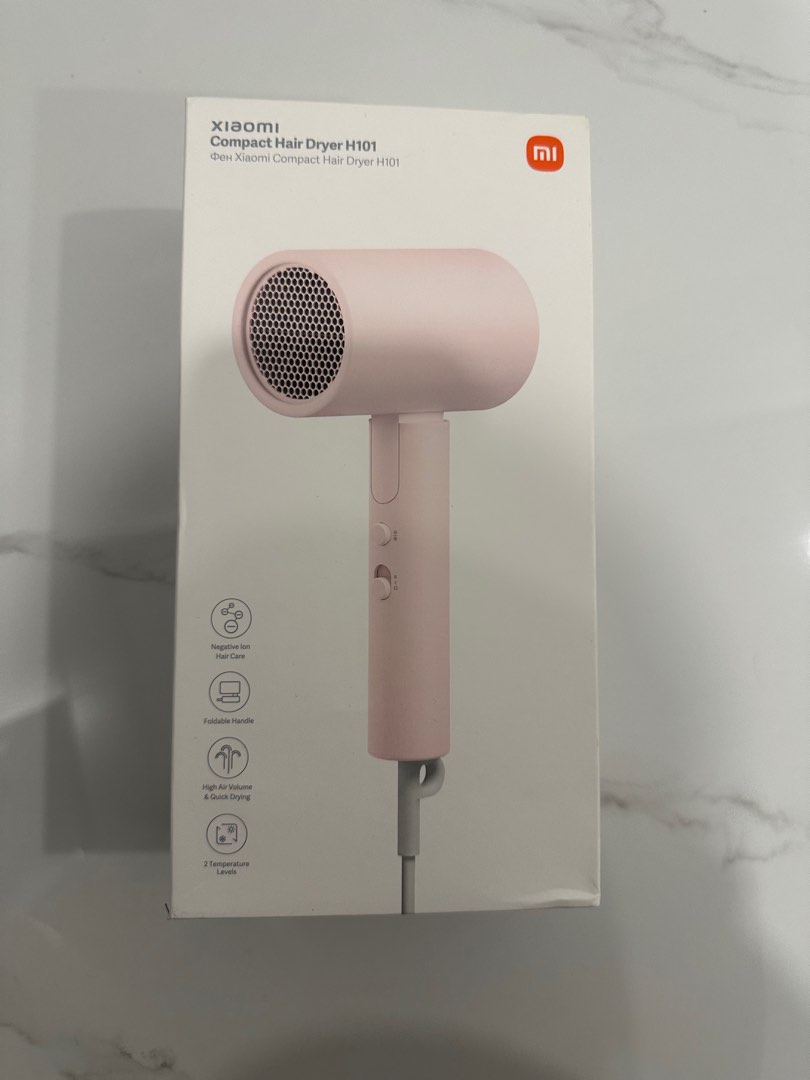 Xiaomi Compact Hair Dryer H101(pink color), Beauty & Personal Care ...