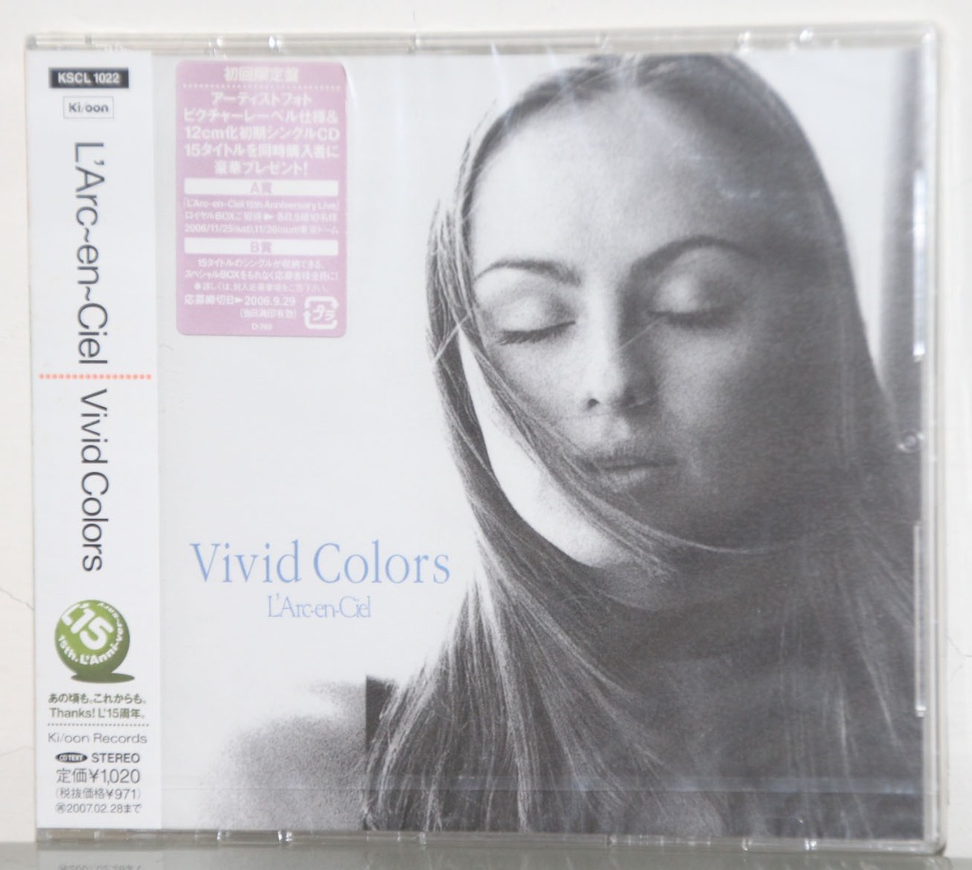 『絕版 日版 初回限定盤』Vivid Colors L'Arc~en~Ciel 彩虹樂團 單曲 HYDE 非門票 演唱會, 書籍、休閒與玩具, 樂器、音樂相關, CD、DVD在旋轉拍賣