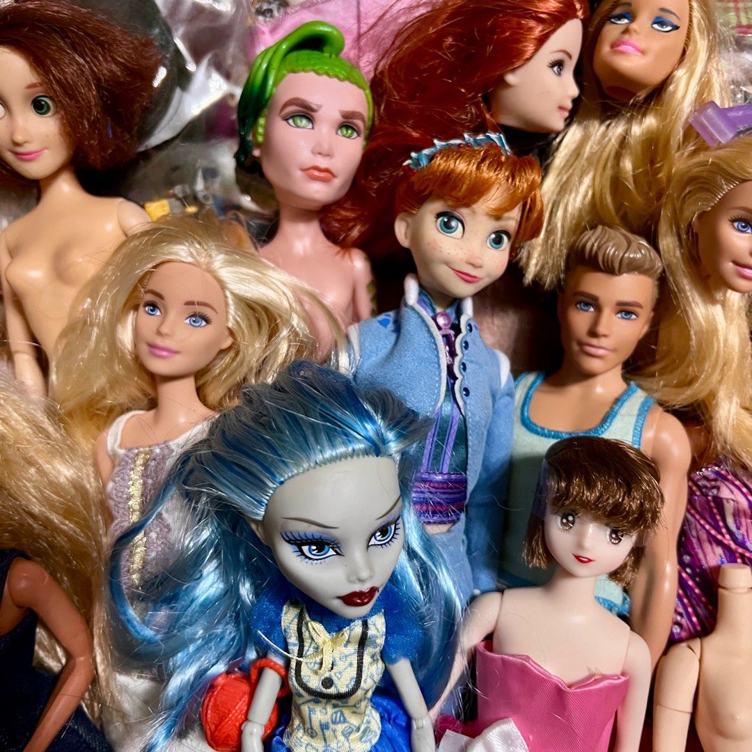 Barbie芭比迪士尼disney 怪物高中monster high frozen 冰雪奇緣elsa Anna Ken 阿拉丁長髮公主 ...