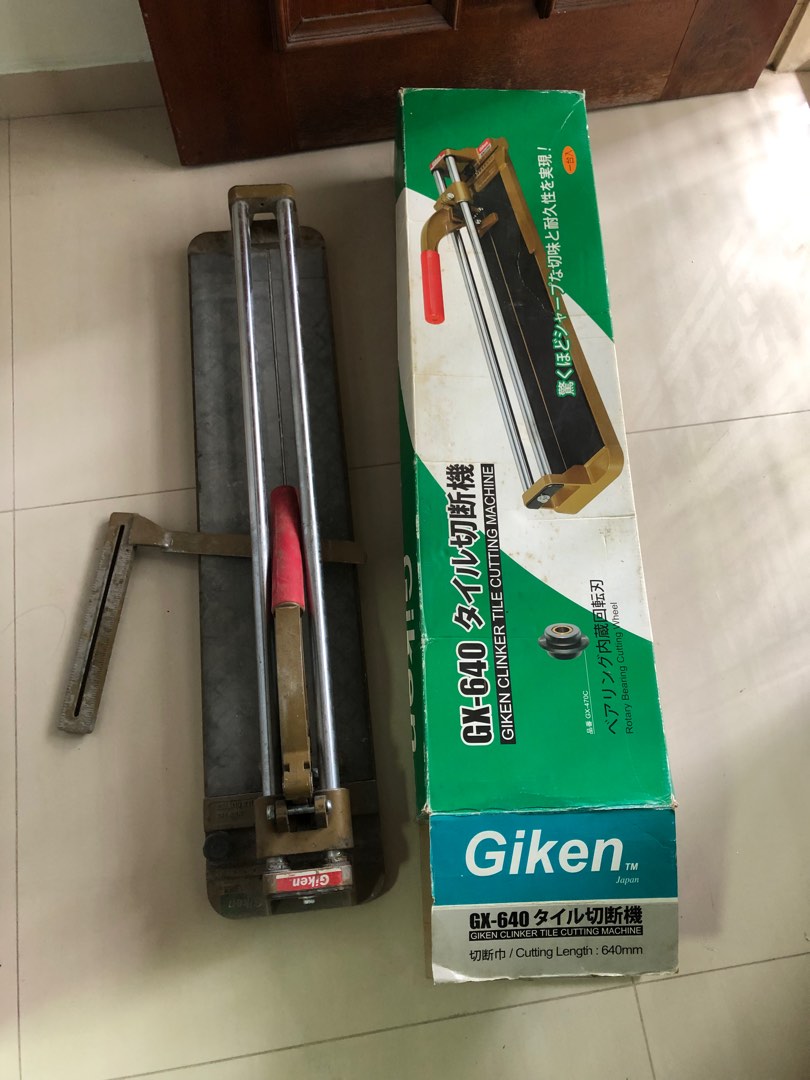 Clinker Tile Cutting Machine Giken 640mm, Furniture & Home Living, Home ...