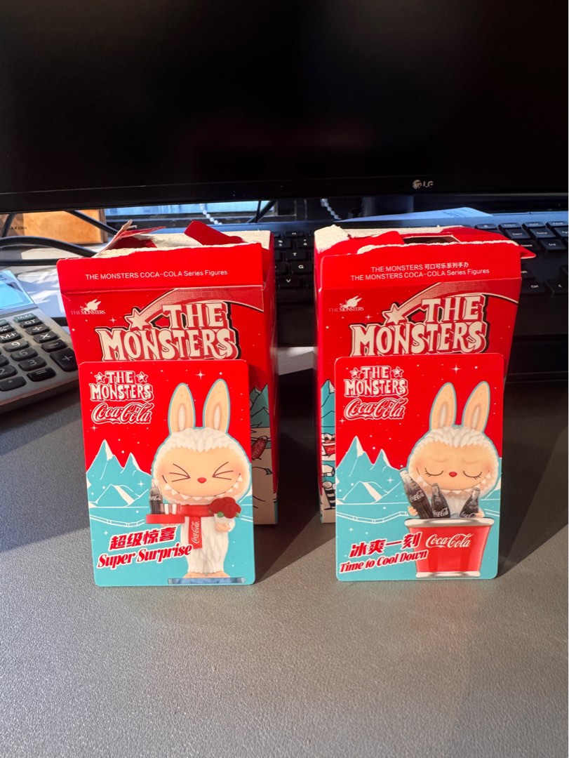 COCA COLA X THE MONSTERS LABUBU 可口可樂 聯名 盲盒, 興趣及遊戲, 玩具 & 遊戲類 - Carousell