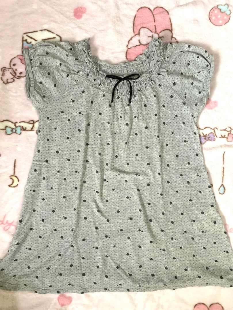 Coquette Dainty Dots Babydoll Blouse Sleepwear not axes femme dollete ...