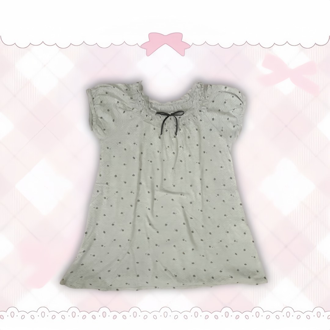 Coquette Dainty Dots Babydoll Blouse Sleepwear not axes femme dollete ...