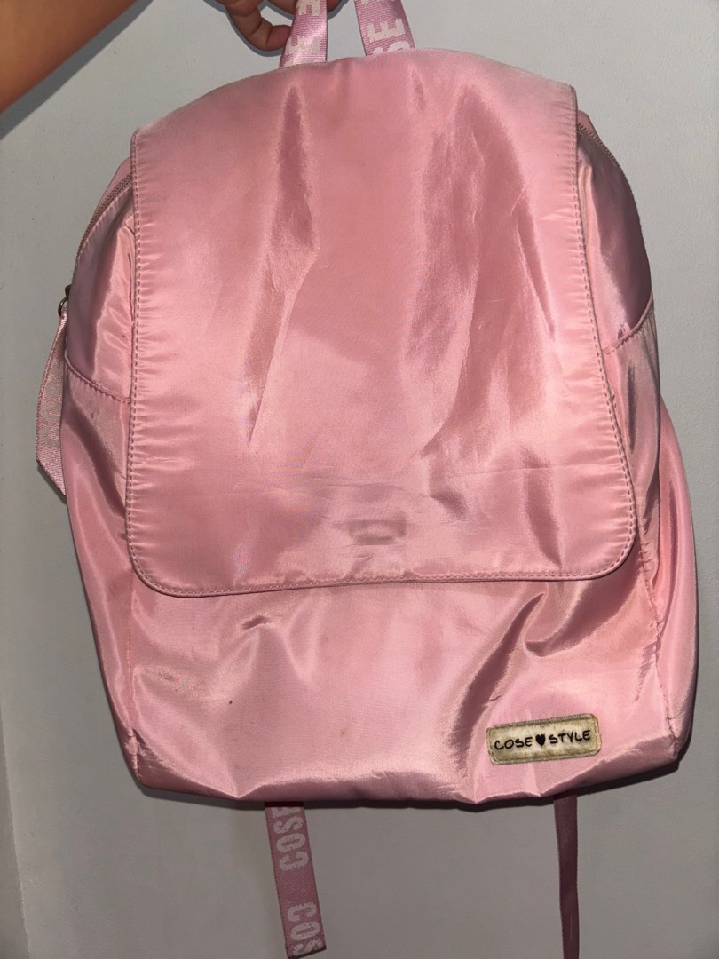 COSE PINK BACKPACK WATER RESISTANT, Women's Fashion, Bags & Wallets ...