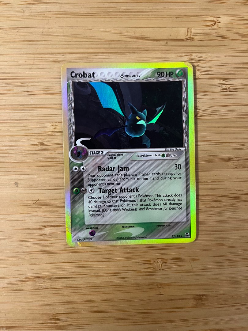 Crobat #2 - Pokémon Delta Species holo, Hobbies & Toys, Toys & Games on ...