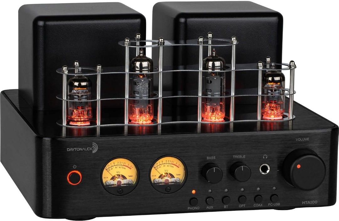 Dayton Audio HTA100 Integrated Stereo Hybrid Hi-Fi Vacuum Tube Class A ...