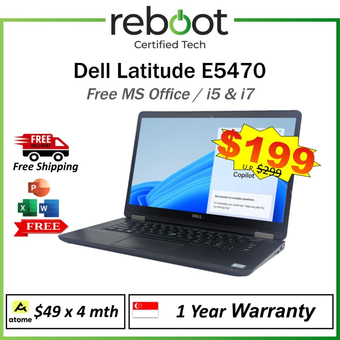 DELL 14 Inch i7 Laptop - 32GB RAM - Bright & Vibrant Display - Fast ...