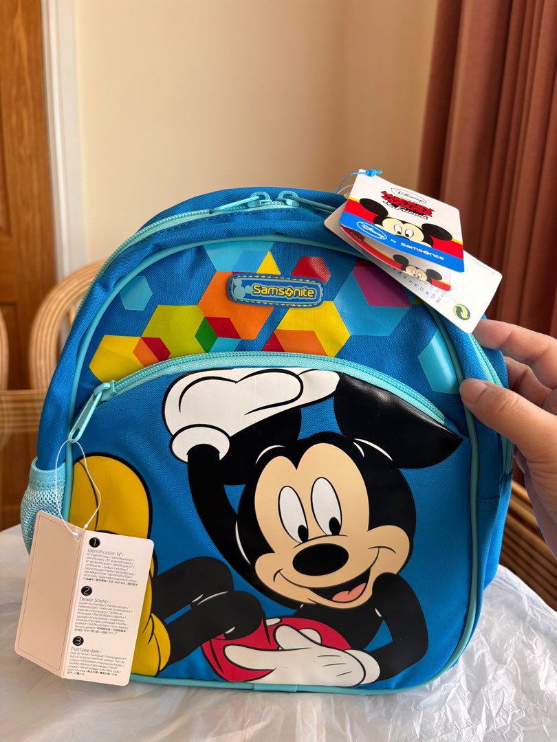 Disney by Samsonite Mickey Mouse Kids' Backpack in Blue, Babies & Kids ...