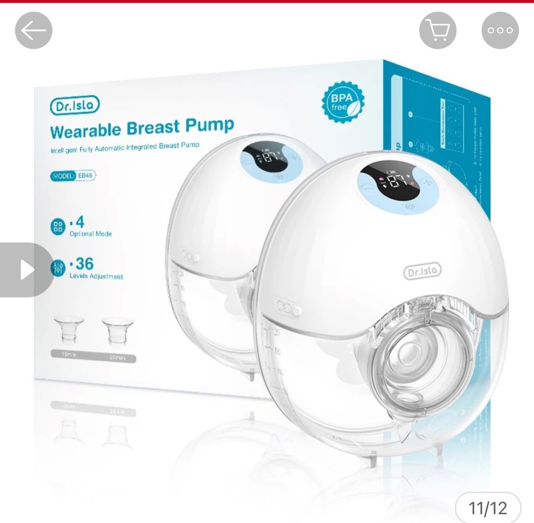 Dr Isla Wearable Breastpump, Babies & Kids, Nursing & Feeding ...