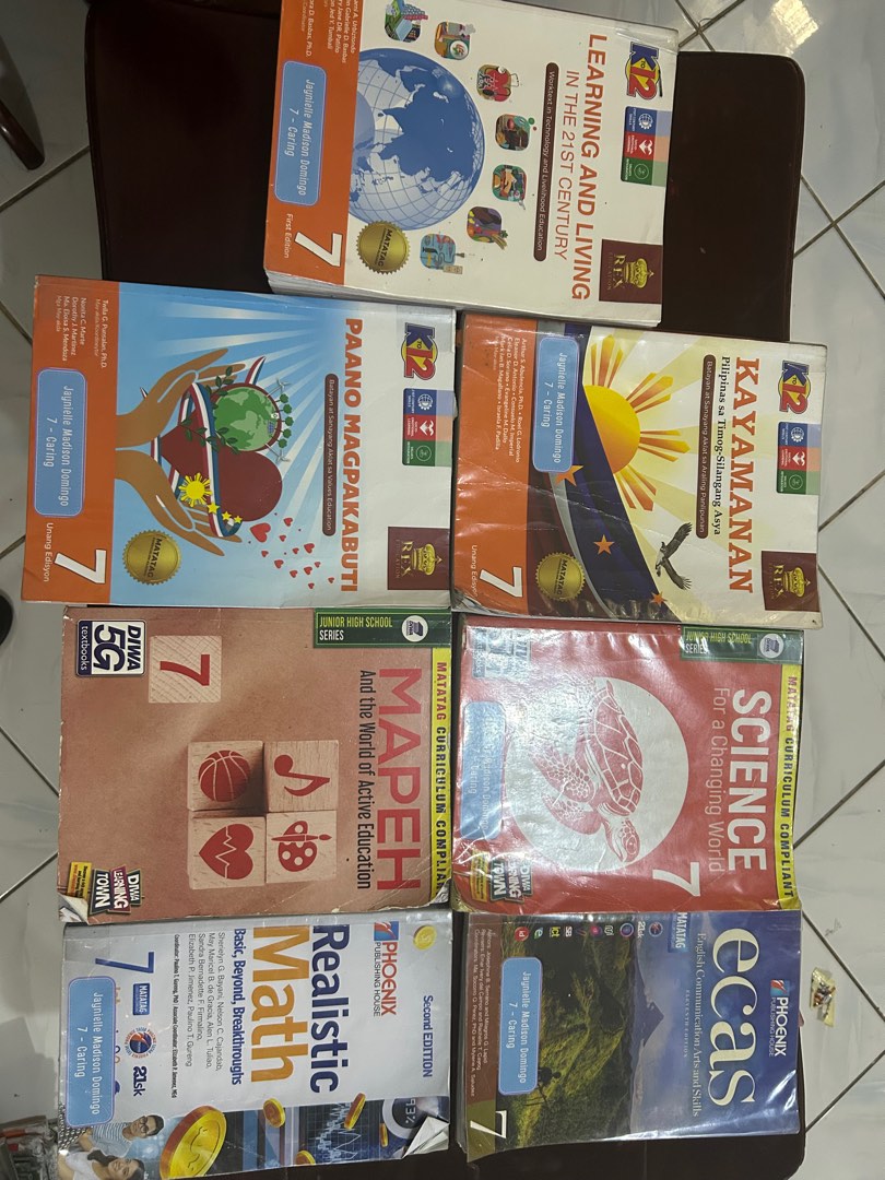 Gr. 7 Textbooks TAKE ALL (MATATAG Curriculum), Hobbies & Toys, Books ...