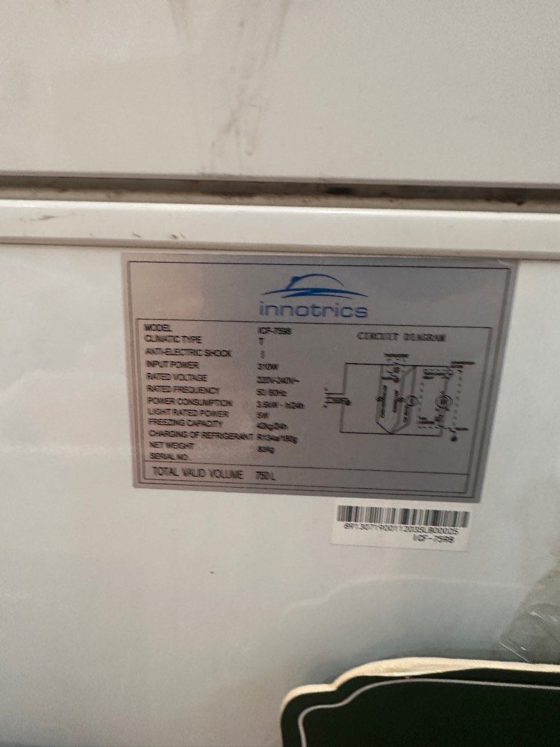 Innotrics 750L Chest Freezer Fridge ( Multiple Units Available), TV ...