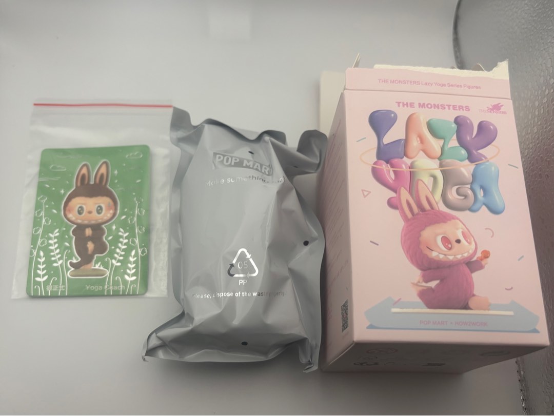 WTS Labubu The Monsters Lazy Yoga Yoga Coach (Secret), Hobbies & Toys ...