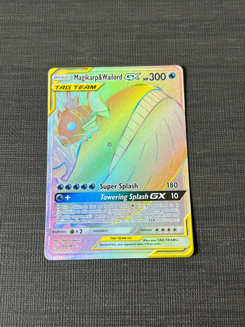 Magikarp and Wailord Team GX | Pokemon TTGX | Pokemon Cards | Rainbow ...