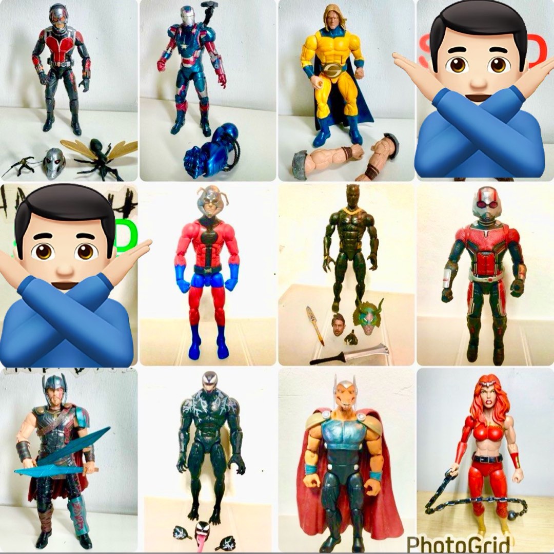 Marvel legends BAF ant-man antman retro anthony cull obsidian yellow ...