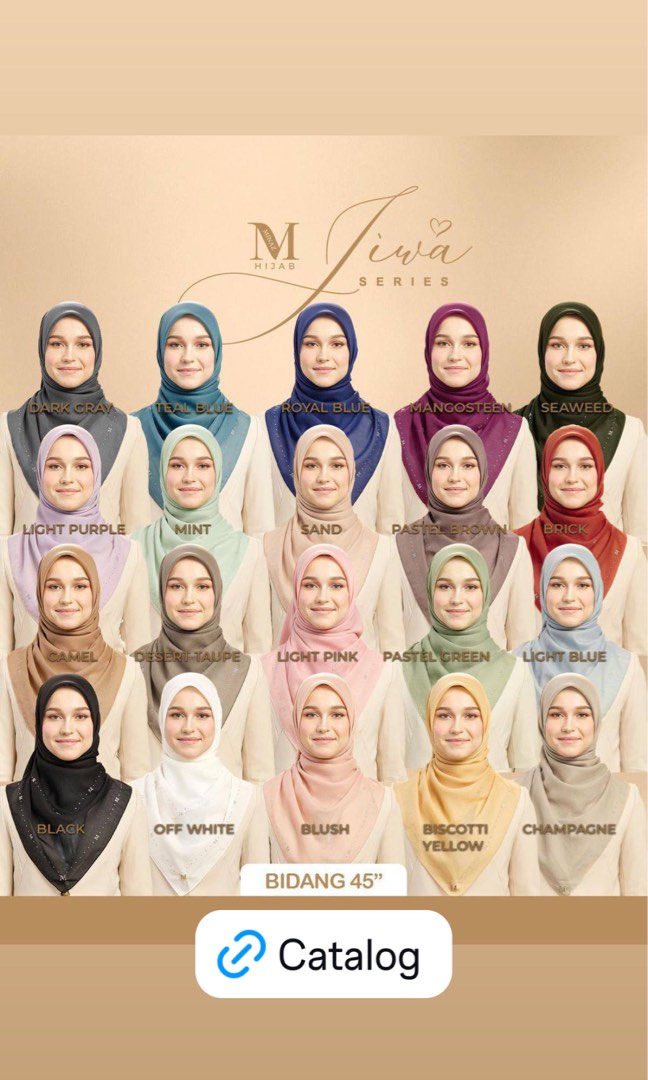 Minaz hijab jiwa series, Women's Fashion, Muslimah Fashion, Hijabs on ...