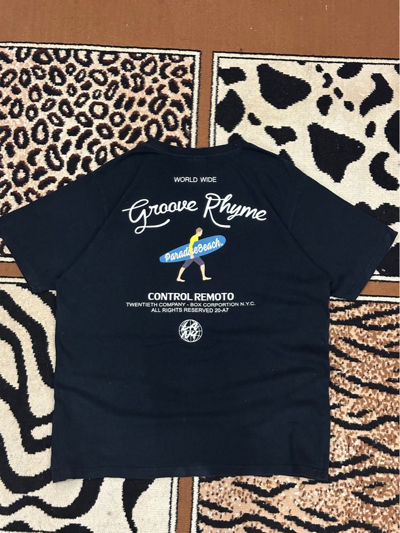 Original Groove Rhyme t-shirt black, Men's Fashion, Activewear on Carousell