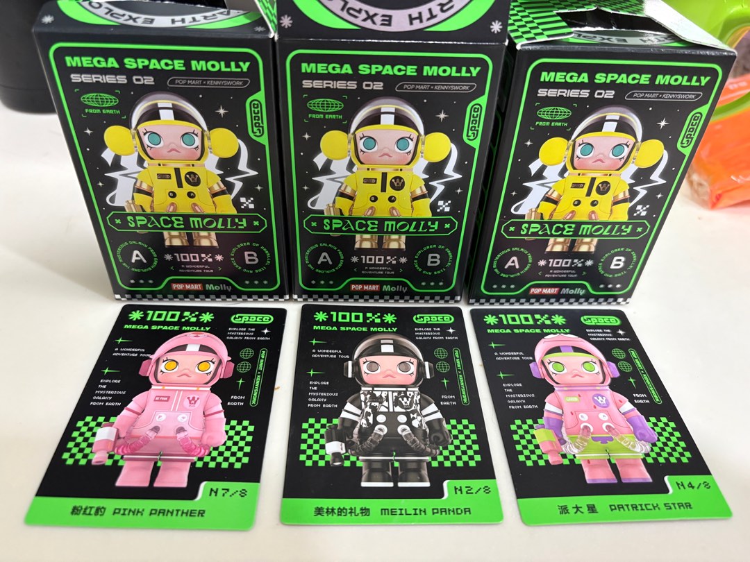 Popmart Mega Space Molly Series 02 - Patrick Star/ Pink Panther for ...
