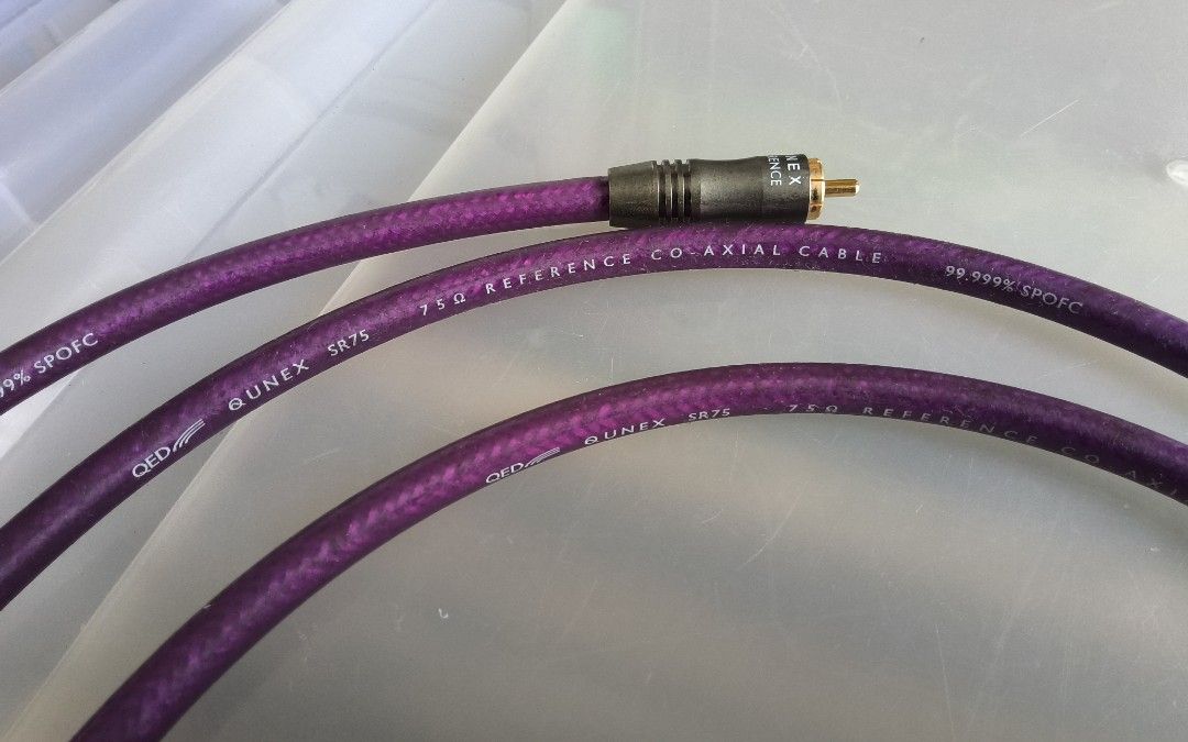 QED Qunex SR75 Reference Coaxial Digital Cable 1.5M Audiophile, Audio ...