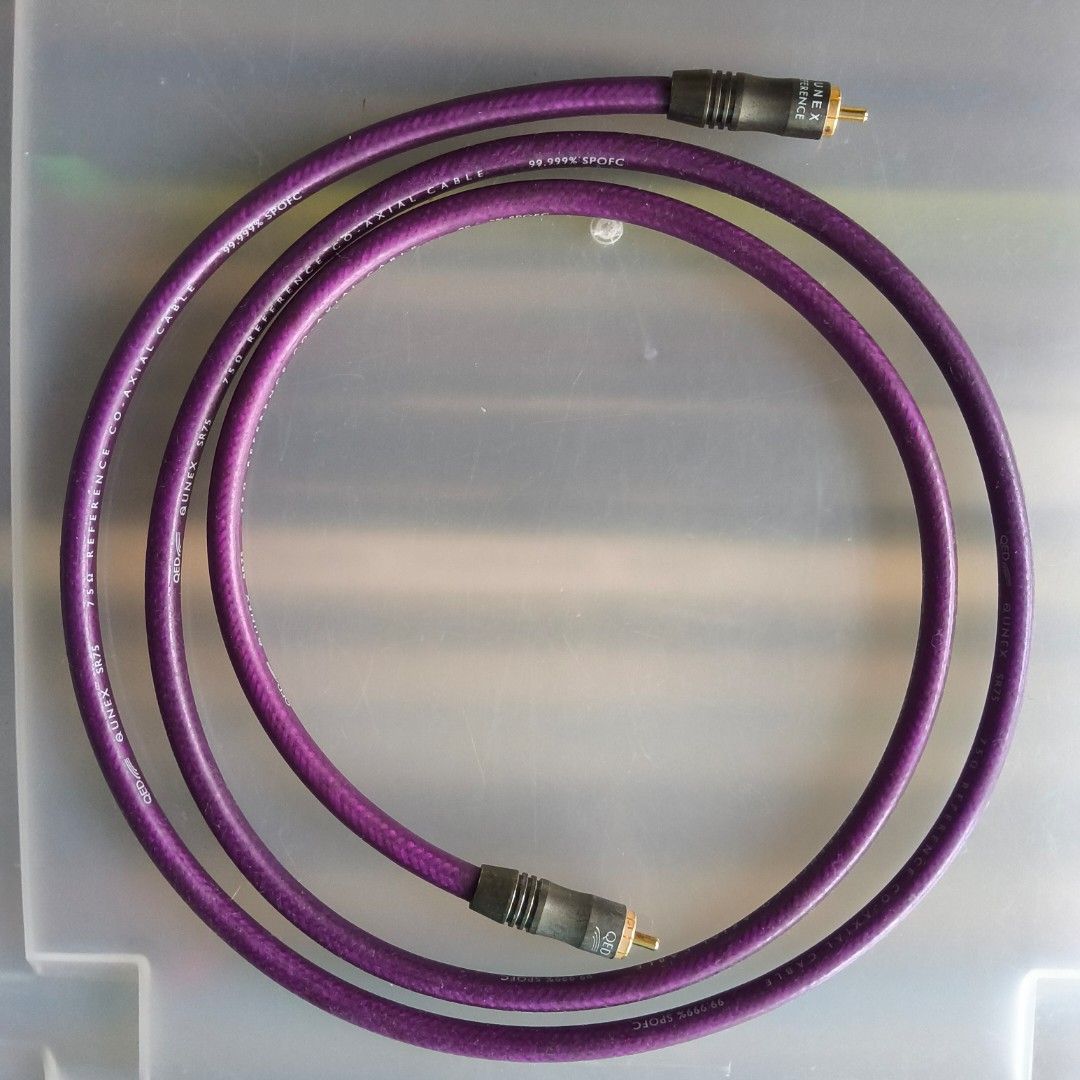 QED Qunex SR75 Reference Coaxial Digital Cable 1.5M Audiophile, Audio ...