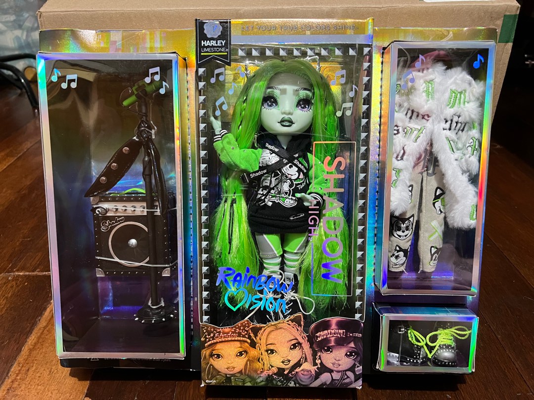 RAINBOW HIGH VISION SHADOW HIGH Neon Shadow Doll- Harley Limestone ...