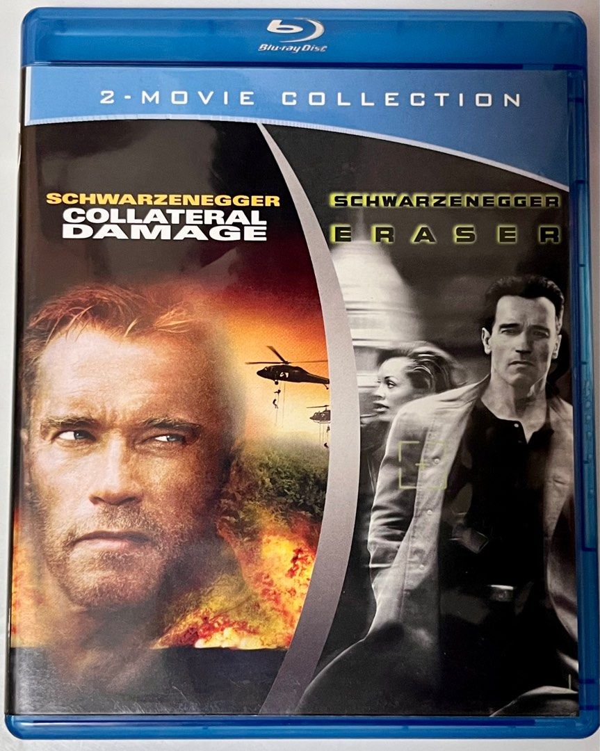 (極新美版) Schwarzenegger 2 Movie Collection - 繁中字幕 Collateral Damage 直擊要害 2002 + Eraser 蒸發密令 1996 ...