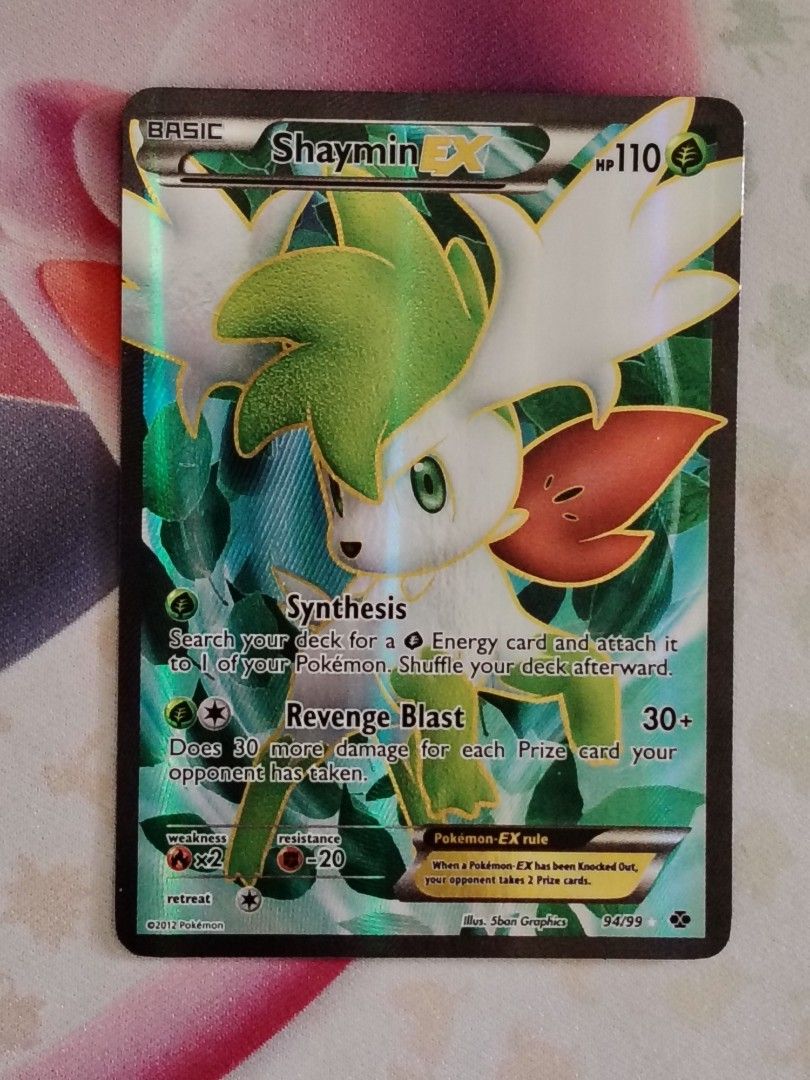 Shaymin EX 94/99 Next Destinies Pokémon Card NOT Pikachu Charizard ...