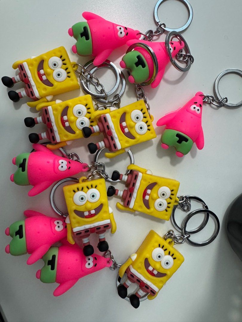 Spongebob & patrick keychains x 12, Hobbies & Toys, Stationery & Craft, Occasions & Party ...