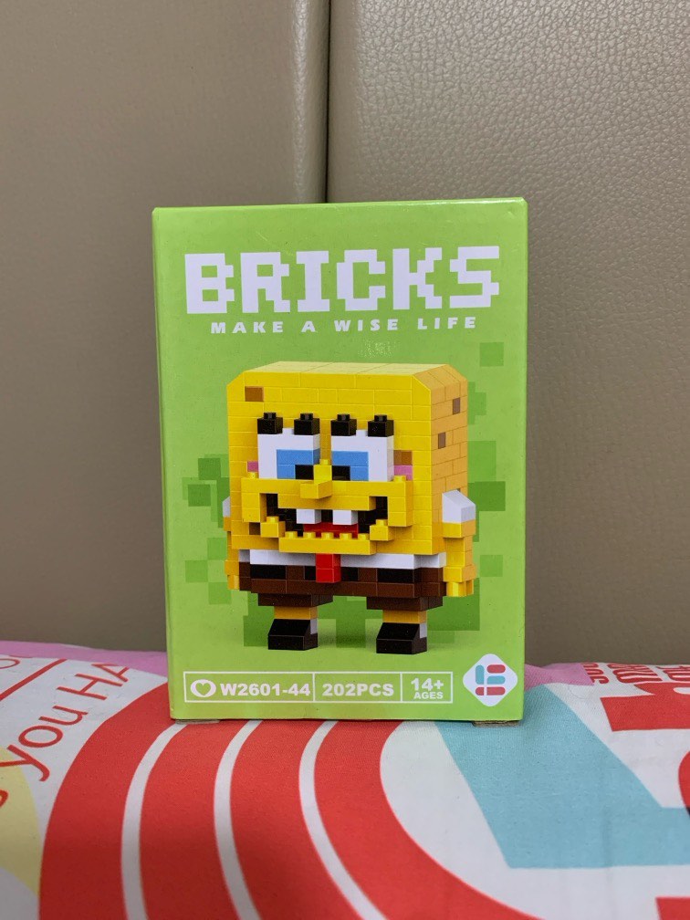 Spongebob brick figure, Hobbies & Toys, Memorabilia & Collectibles, Fan ...