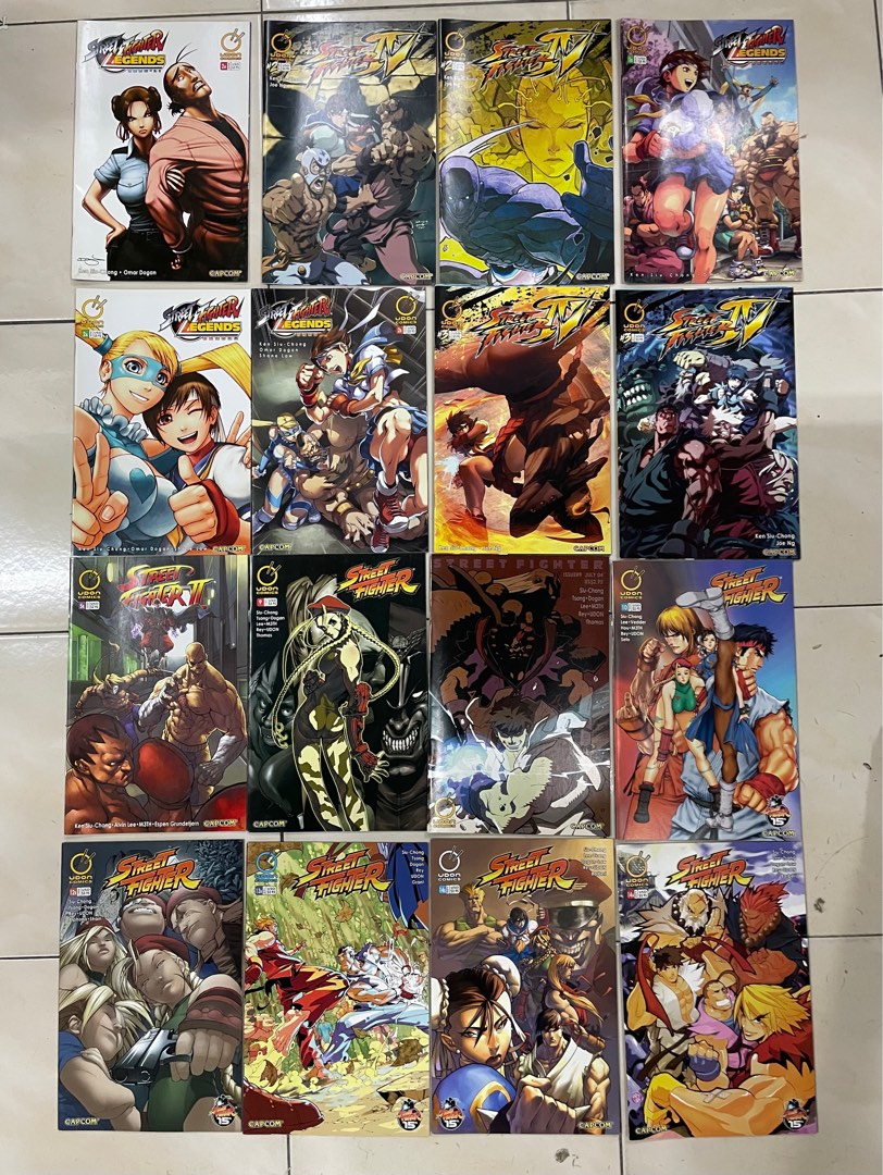 Street fighter comics by udon comics mix lot of 16 pieces with some are ...