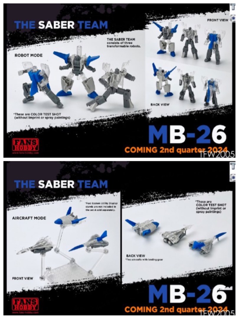 Transformers Fanshobby Fans Hobby - MB-26 MP26 The Saber Team (aka ...