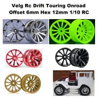 Velg Rc Drift Touring Onroad Offset 6mm 10 spoke 1/10 Hex 12mm Rc Car ...
