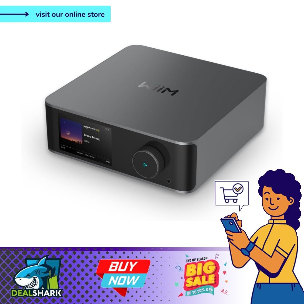 WiiM Ultra Music Streamer & Digital Preamp | 3.5" Touchscreen ...