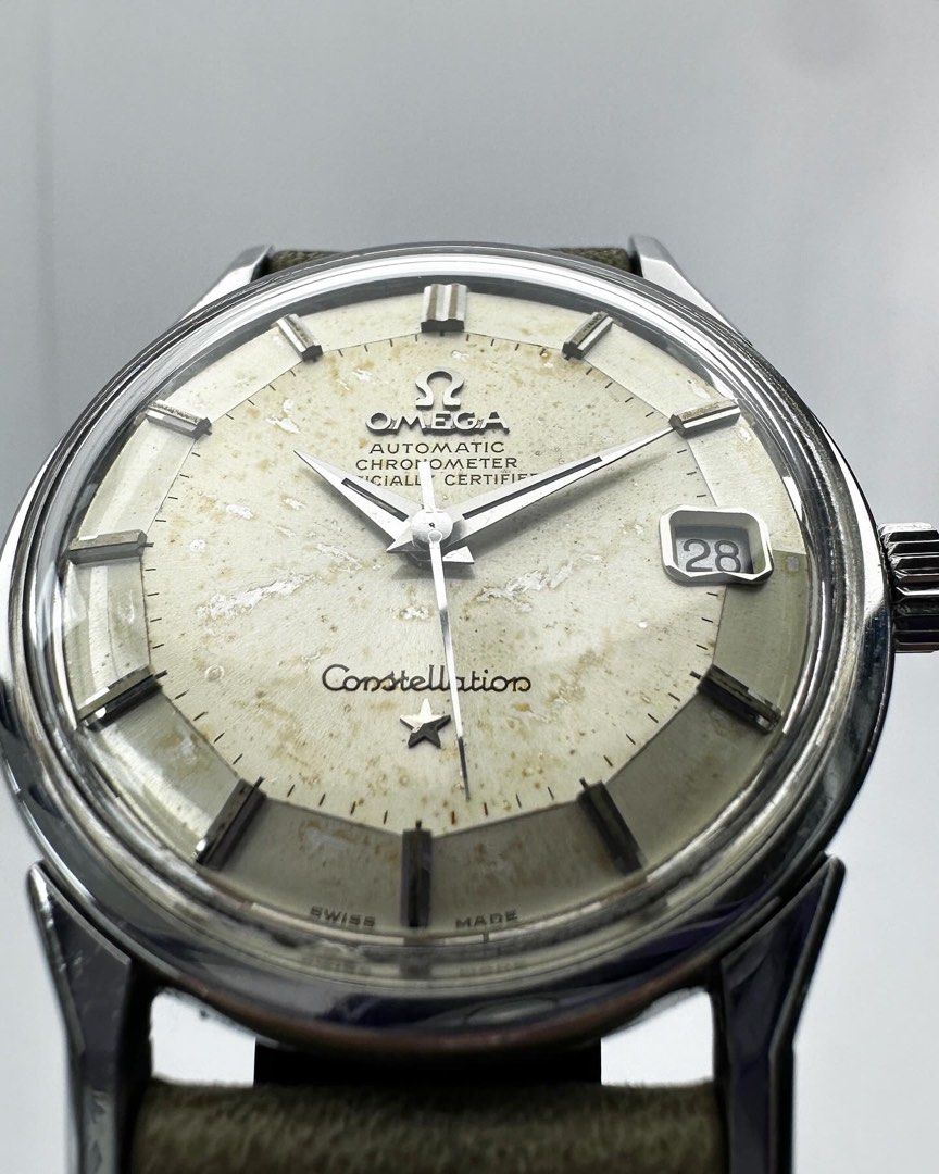 1968 Vintage Omega Constellation Pie-Pan Gold Plated Automatic Ref.168. ...