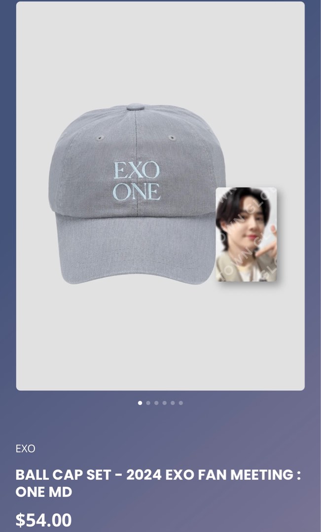 2024 EXO Fanmeeting Ball Cap: D.O. Version, Hobbies & Toys, Memorabilia ...