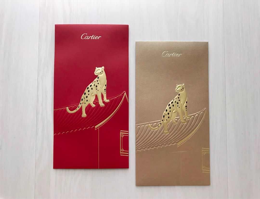2pcs 2025 Cartier exclusive red packet / ang pow pao, Hobbies & Toys ...