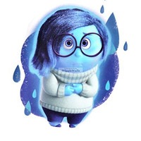 4 Inch Sadness Blue Inside Out Movie Disney Pixar Removable, Perabotan ...