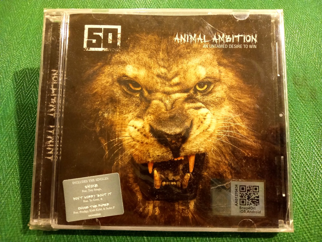 50 Cent-Animal Ambition An Untamed Desire To Win Original CD Album NEW ...