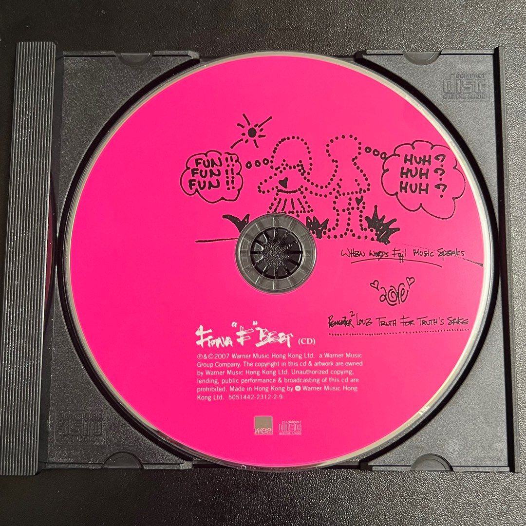 薛凱琪 新歌+精選 "F" Best Fiona (包括方大同作品糖不甩) CD + DVD 裸片 碟有刮 播放正常, 書籍、休閒與玩具 ...