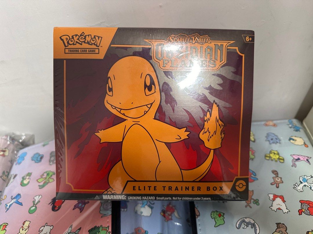 【last 一盒】現貨 Pokemon 美版 2023 PTCG ETB Sv3 obsidian flames 御三家 小火龍 charmander, 興趣及遊戲, 玩具 & 遊戲類 ...