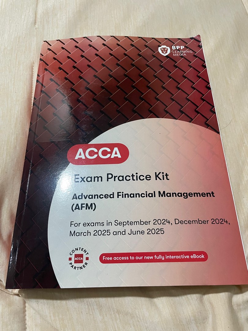 ACCA AFM BPP Exam Practice Kit (Valid till June 2025) with E-Book Access, Hobbies & Toys, Books ...