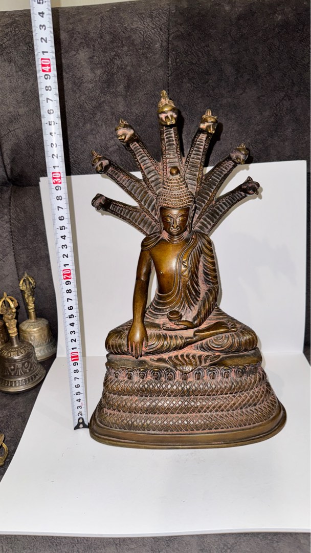Antique Tibetan Brass Naga Buddha, Hobbies & Toys, Memorabilia ...